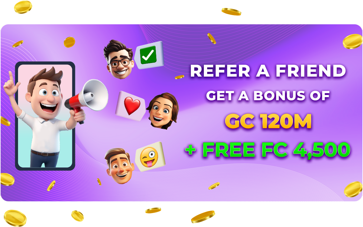 Refer-a-Friend Casino Bonus - Fortune Coins Sweepstakes Casino