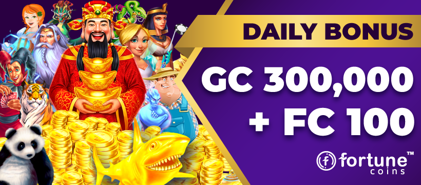 Sweepstakes Casino Log-In Daily Bonus - Fortune Coins Promo - March 2024