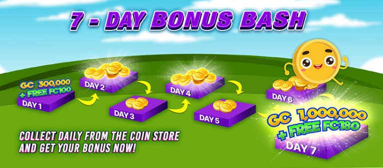 Sweepstakes Casino Log-In Daily Bonus - Fortune Coins Promo - March 2024